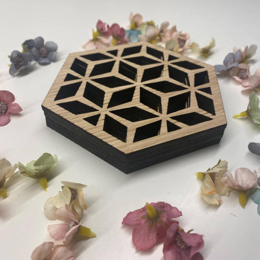 Clara coasters - 4 stk. bordskånere – Woodenfactory