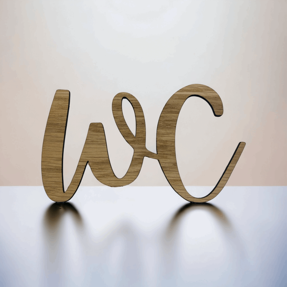 Laserskåret WC skilt – Woodenfactory